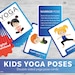 Yoga Pose Cards for Kids | Calm Down Corner Kit | Flashcards | Key Ring ...