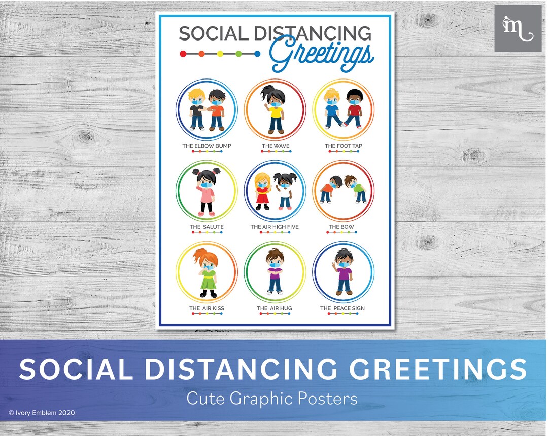Social Distancing | Greetings Poster - Etsy
