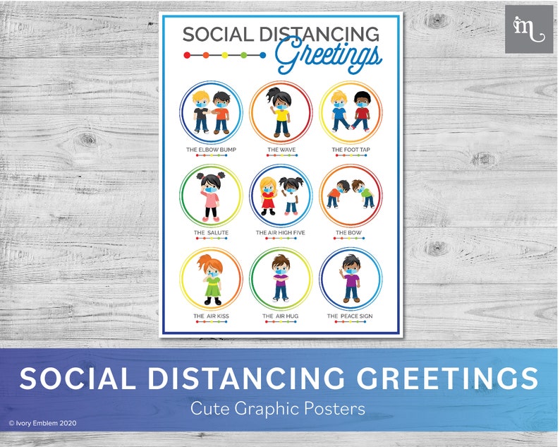 Social Distancing | Greetings Poster - Etsy