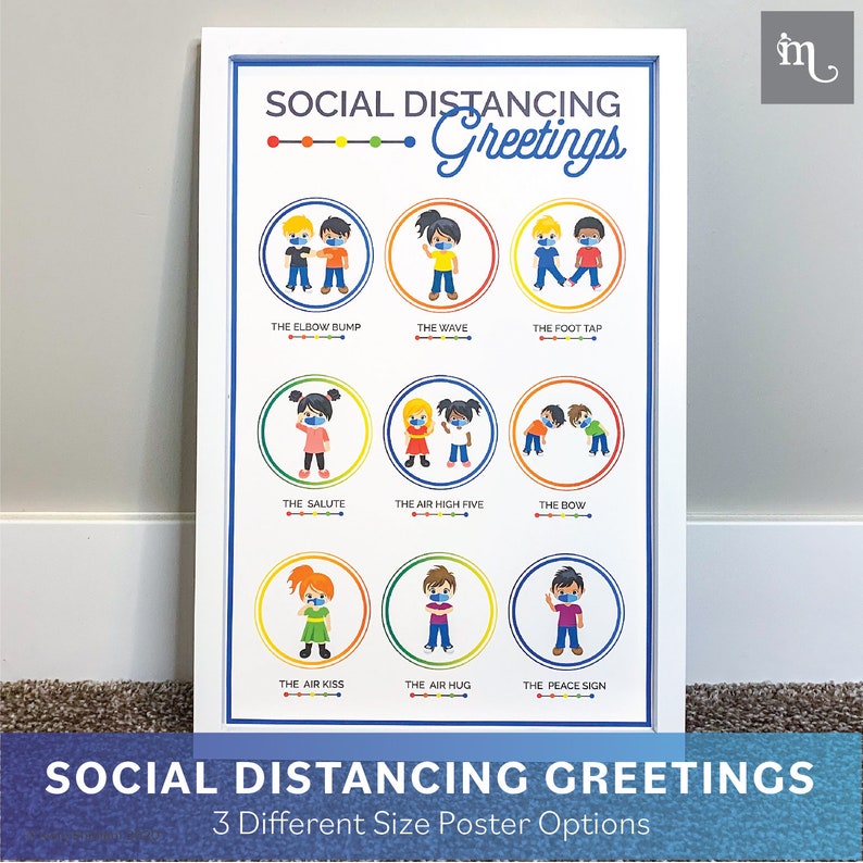 Social Distancing | Greetings Poster - Etsy