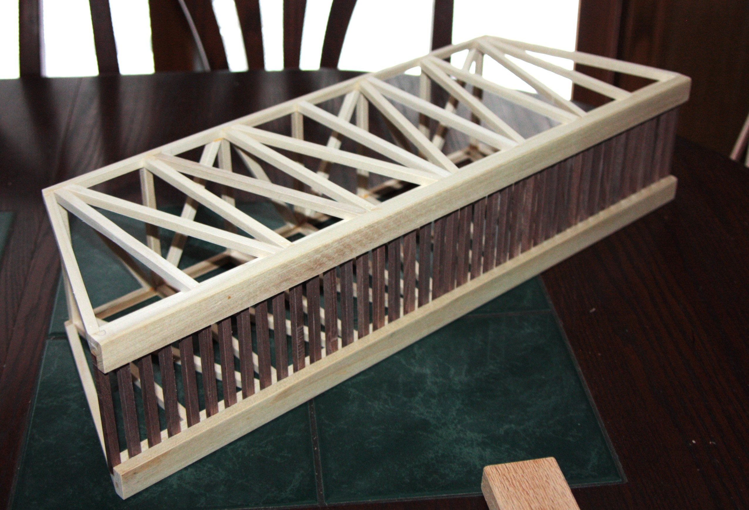 O Gauge Handmade 24 Thru Truss Bridge With Cherry Bridge - Etsy