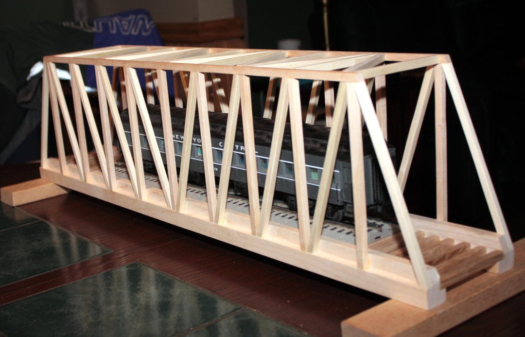 Handmade O Gauge 30" Poplar Thru Truss Bridge - Etsy