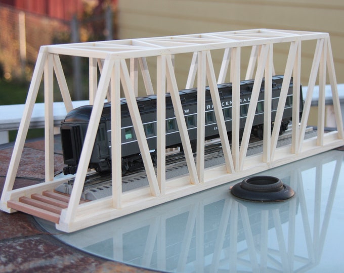 O Gauge Handmade 24 Thru Truss Bridge With Cherry Bridge - Etsy