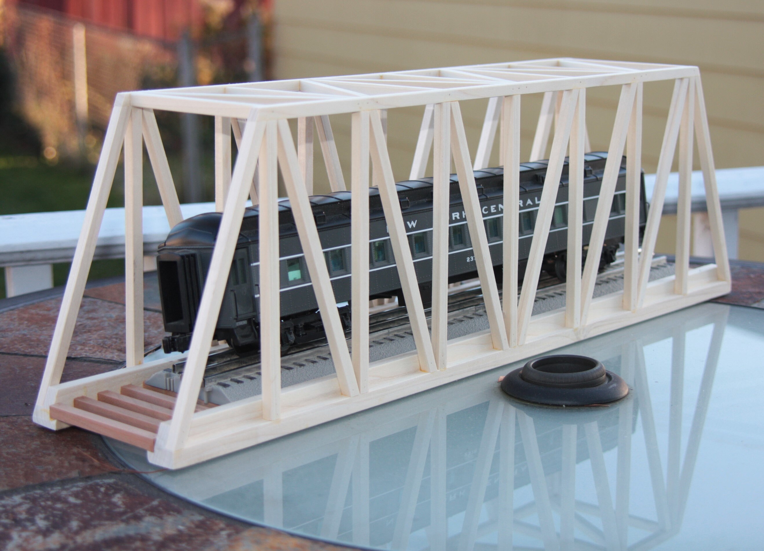 O Gauge Handmade 24 Thru Truss Bridge With Cherry Bridge - Etsy