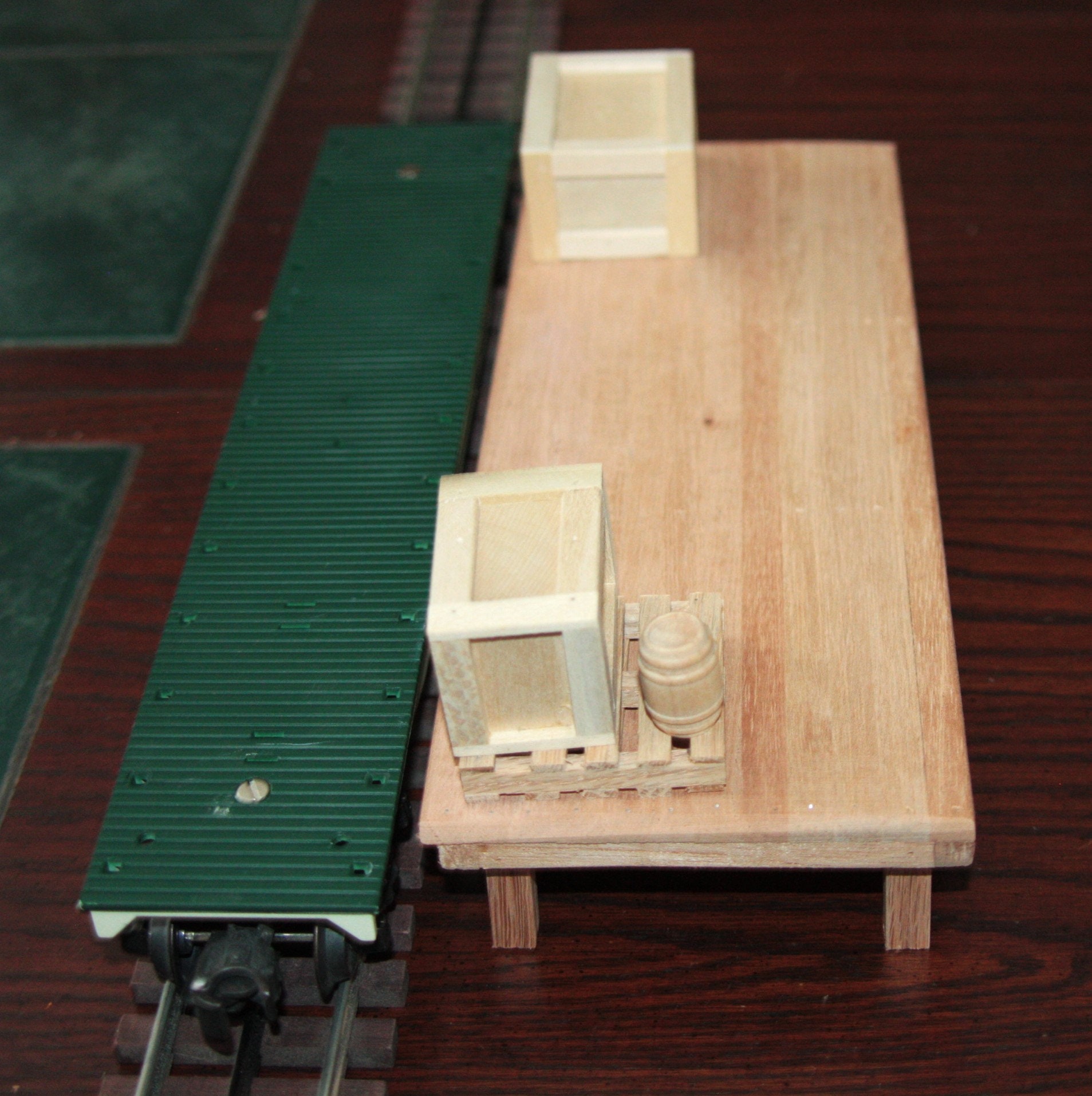 O Gauge Hardwood Lg. Freight Platform for Lionel, MTH, K Line, Atlas ...