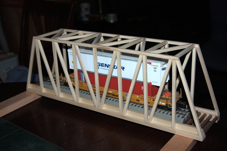 O Gauge Handmade 24 Thru Truss Bridge With Cherry Bridge - Etsy