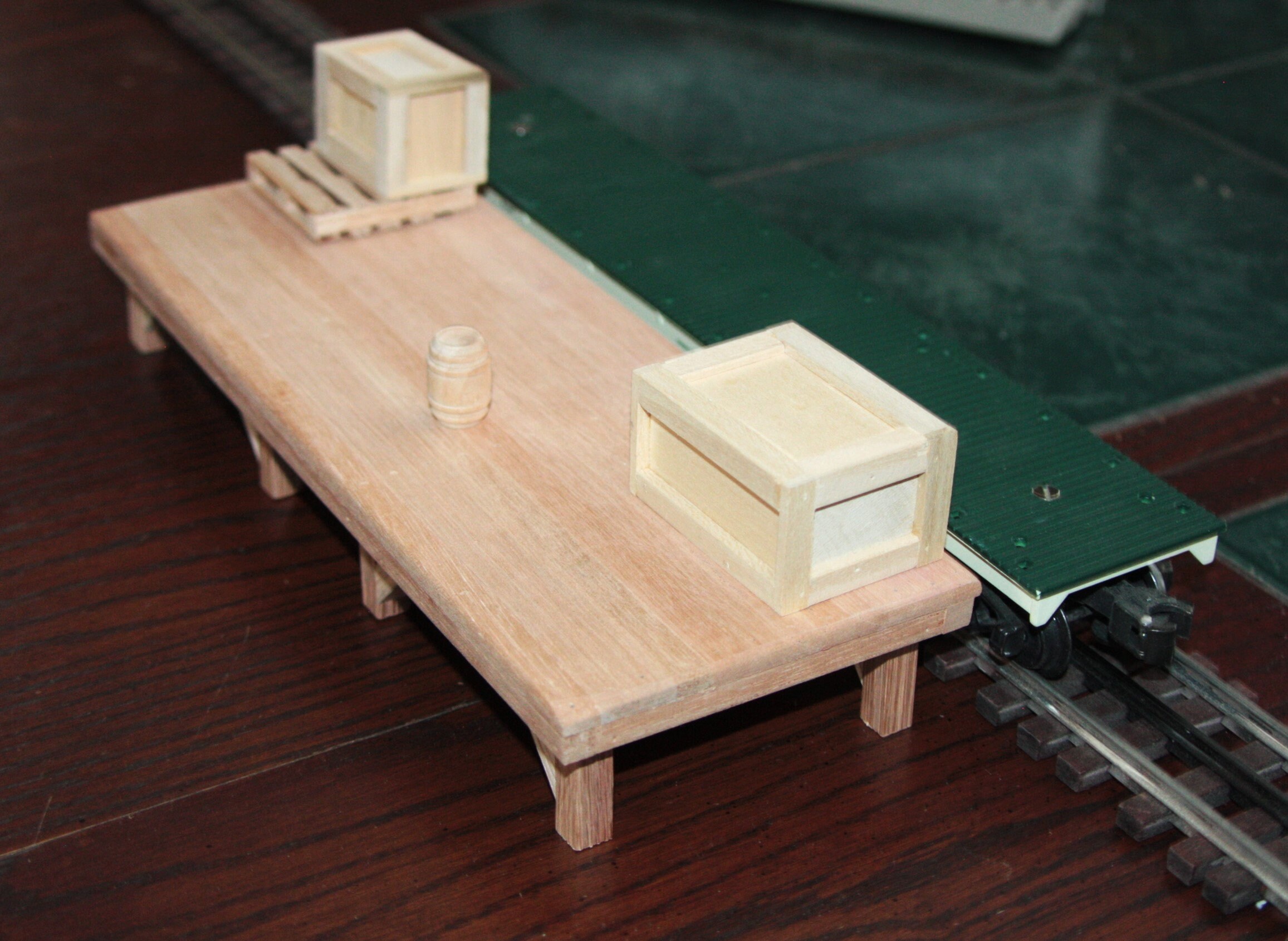 O Gauge Hardwood Lg. Freight Platform for Lionel, MTH, K Line, Atlas ...
