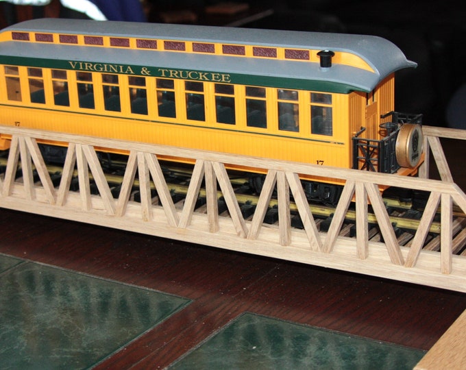 G Gauge 30handmade Wt. Oak Open Top Truss Bridge for LGB, USA, Etc. - Etsy