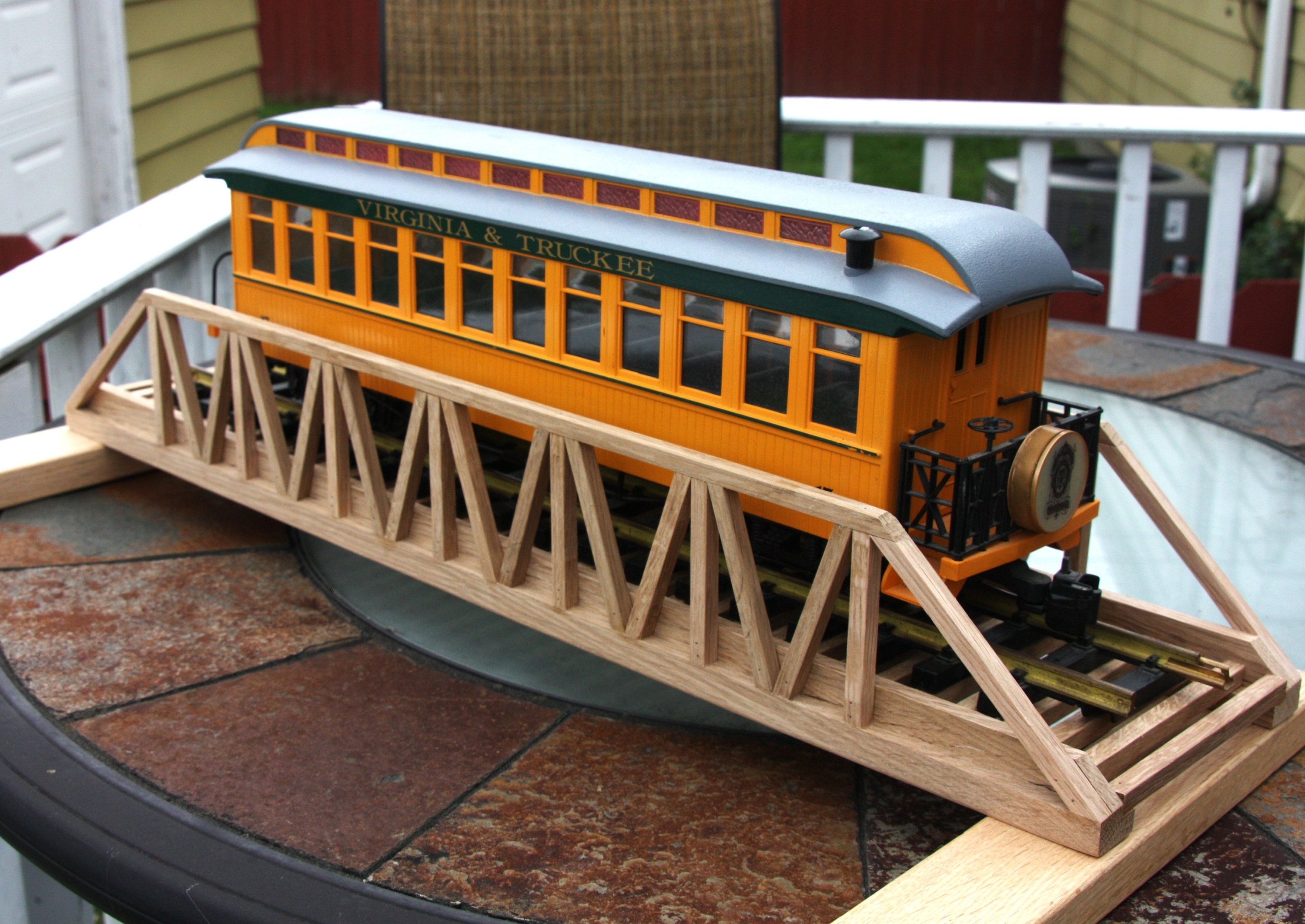 G Gauge 26 White Oak Open Top Truss Bridge - Etsy