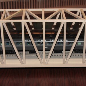 O Gauge Handmade 24 Thru Truss Bridge With White Oak Bridge Ties for ...