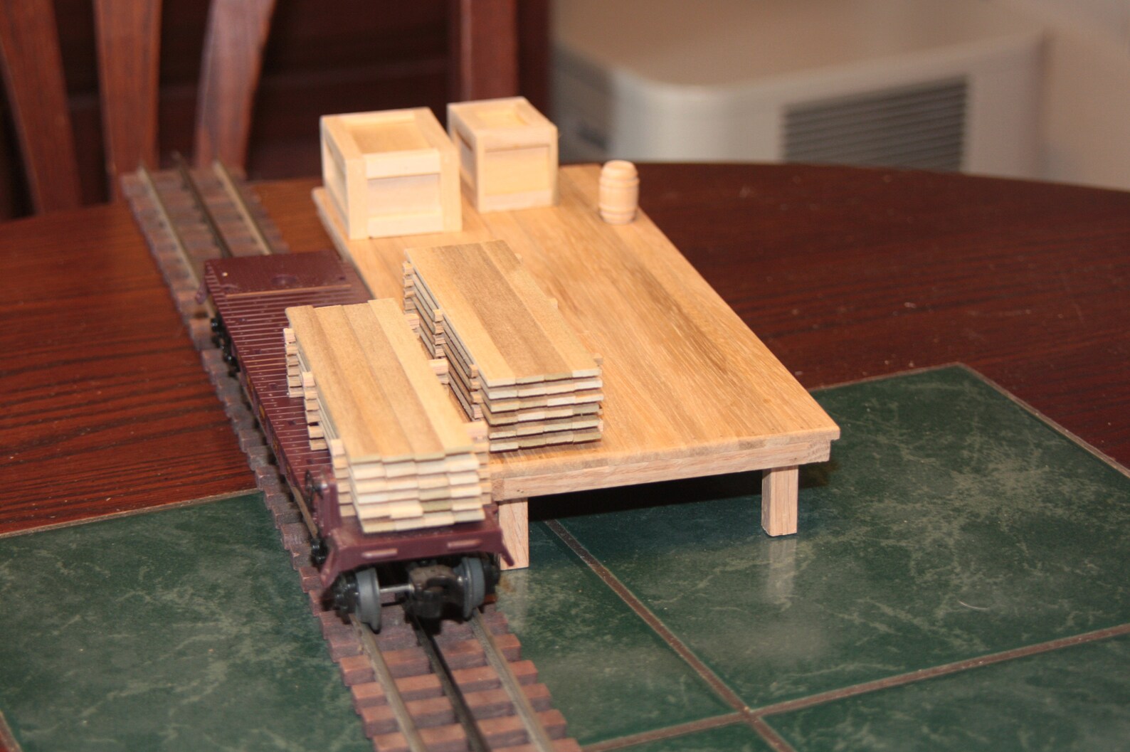 O Gauge Hardwood Lg. Freight Platform for Lionel MTH K Line - Etsy