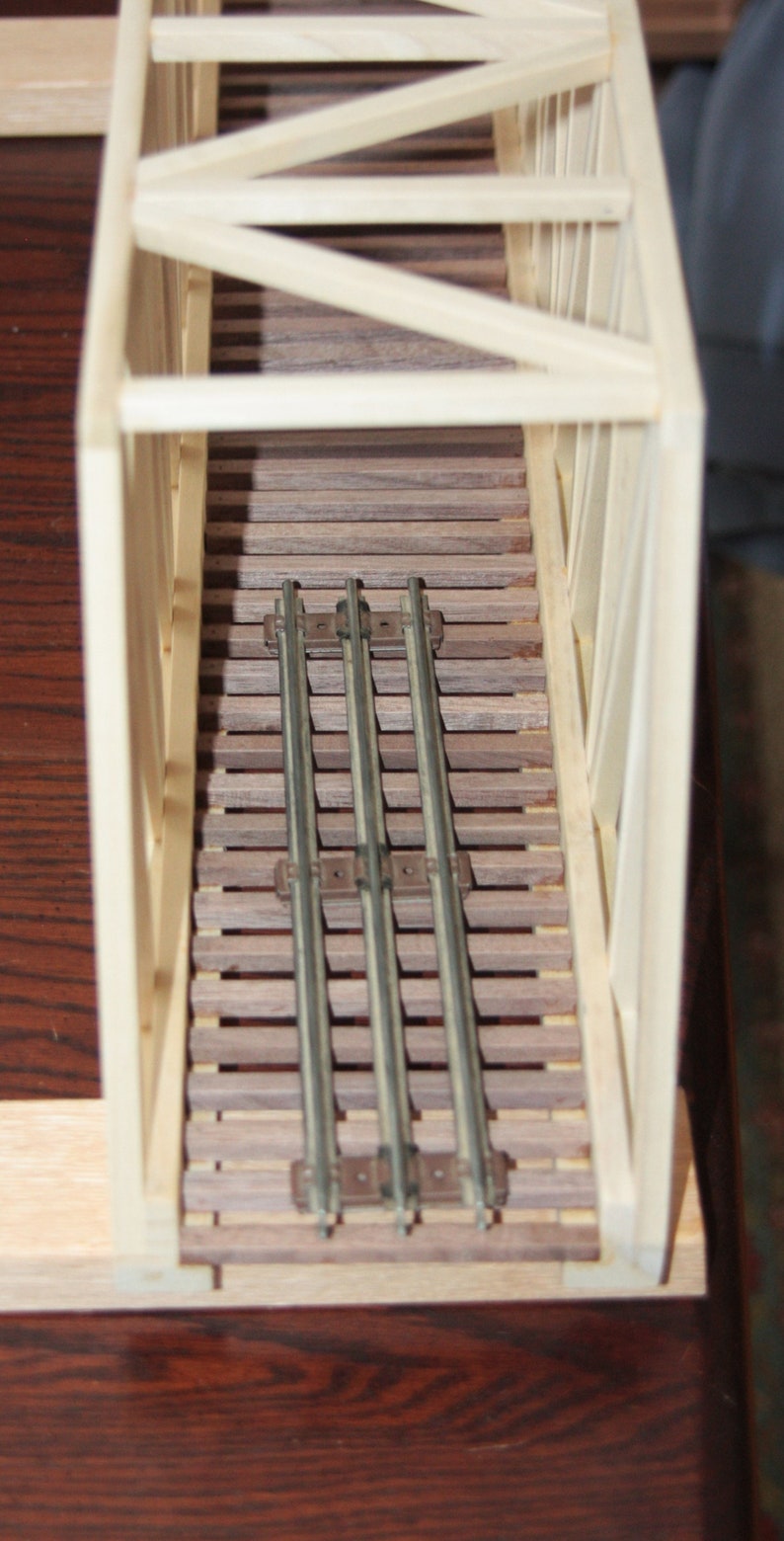 O Gauge Handmade 24 Thru Truss Bridge With Cherry Bridge - Etsy