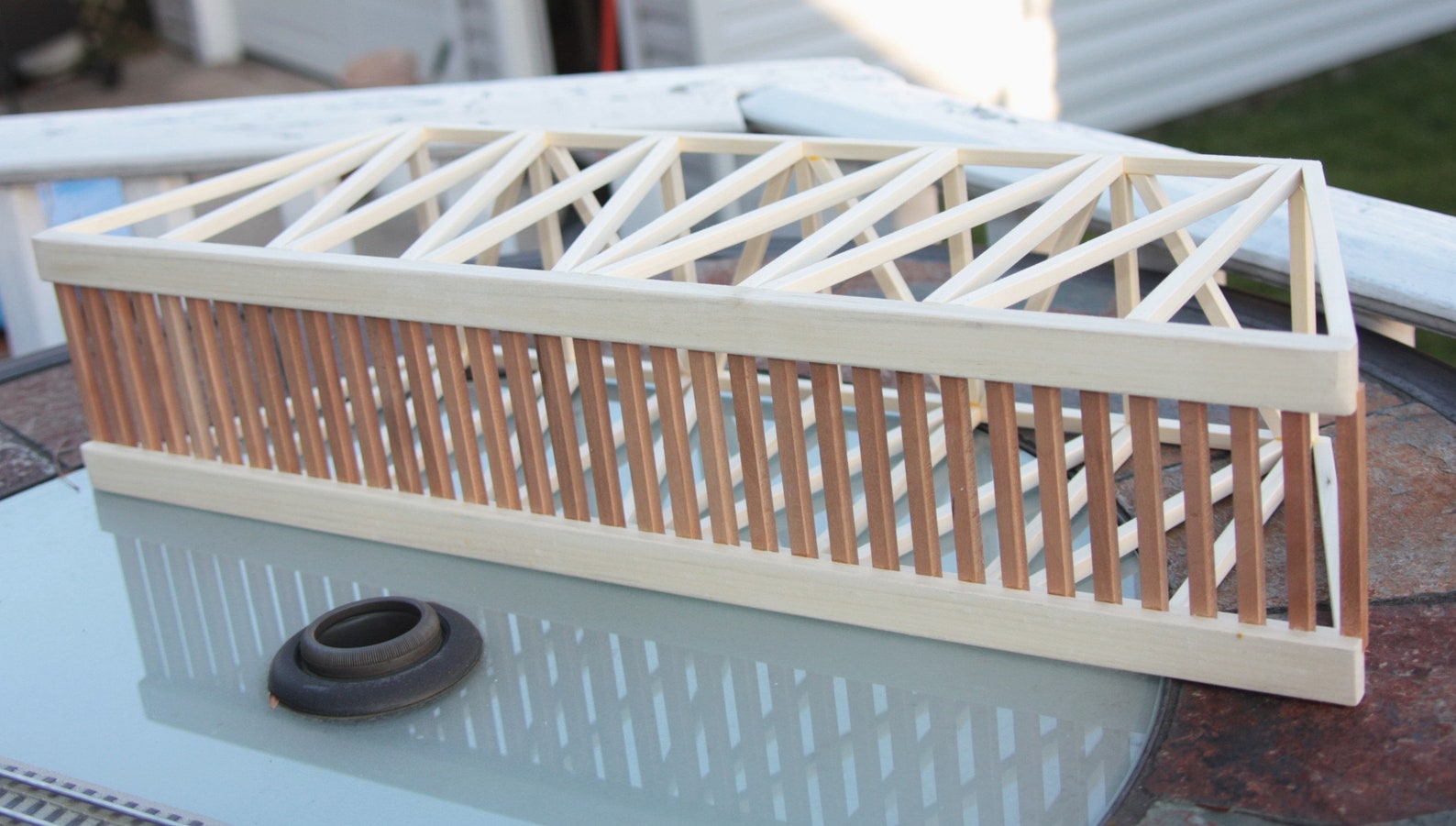 O Gauge Handmade 24 Thru Truss Bridge With Cherry Bridge - Etsy