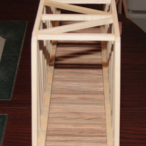 O Gauge Handmade 24 Thru Truss Bridge With White Oak Bridge Ties for ...