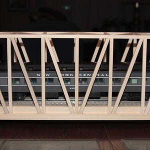 O Gauge Handmade 24 Thru Truss Bridge With White Oak Bridge Ties for ...