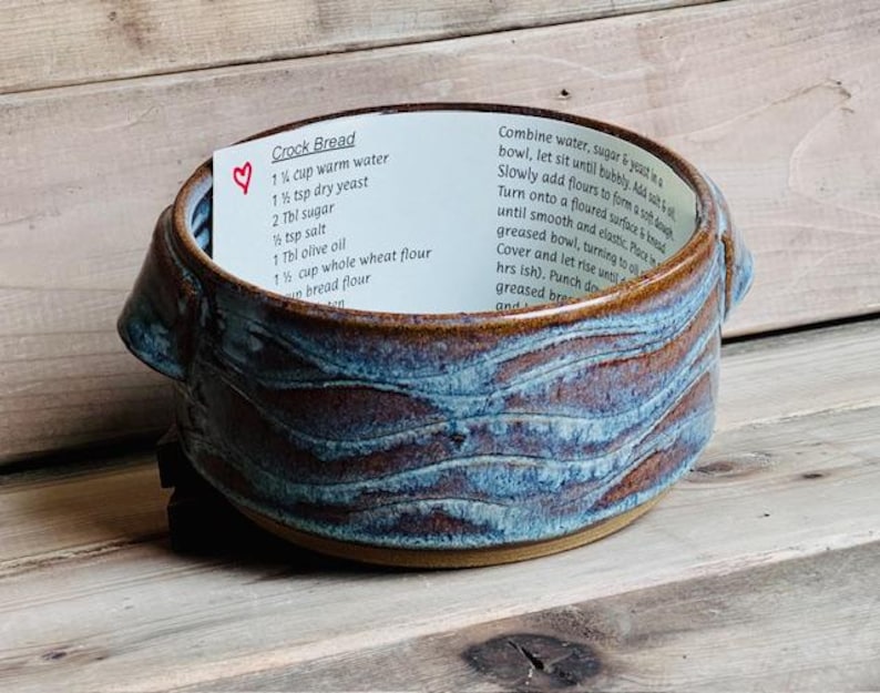 Stoneware Bread Crock With Recipe - Etsy