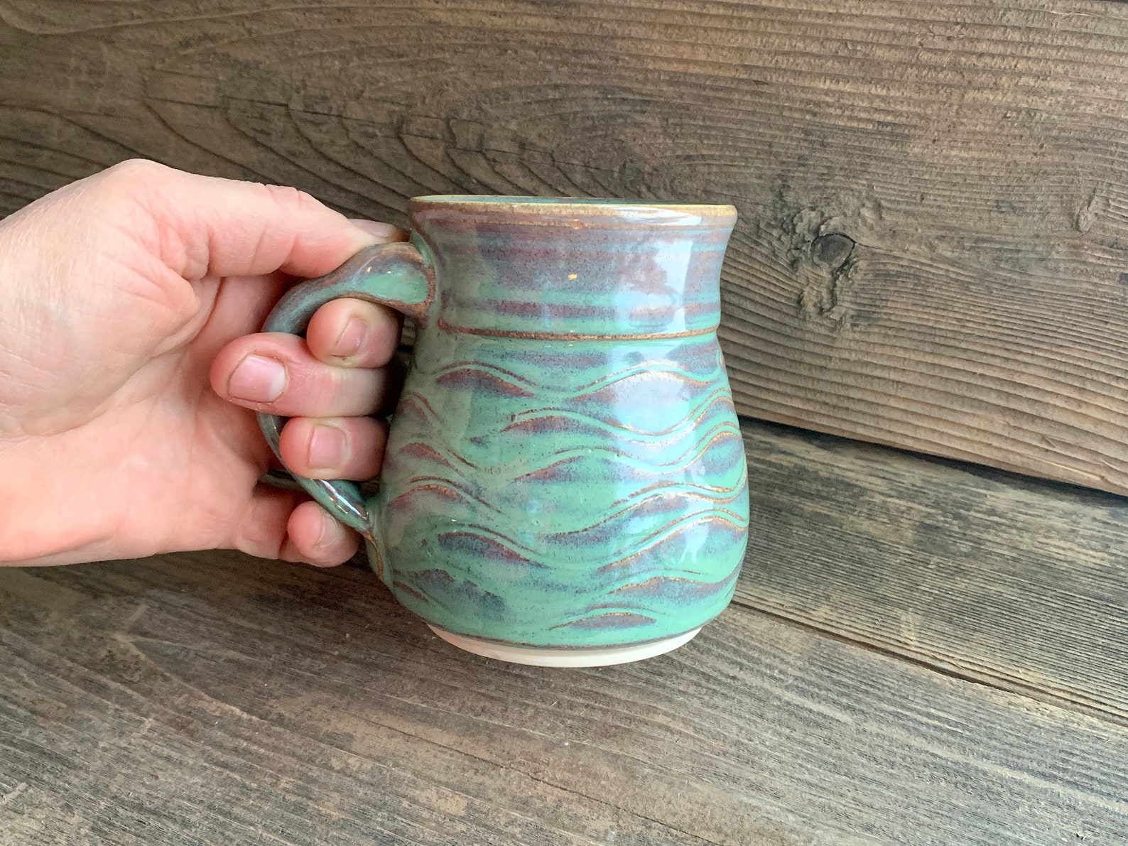 Handcrafted Stoneware Mugs - Etsy