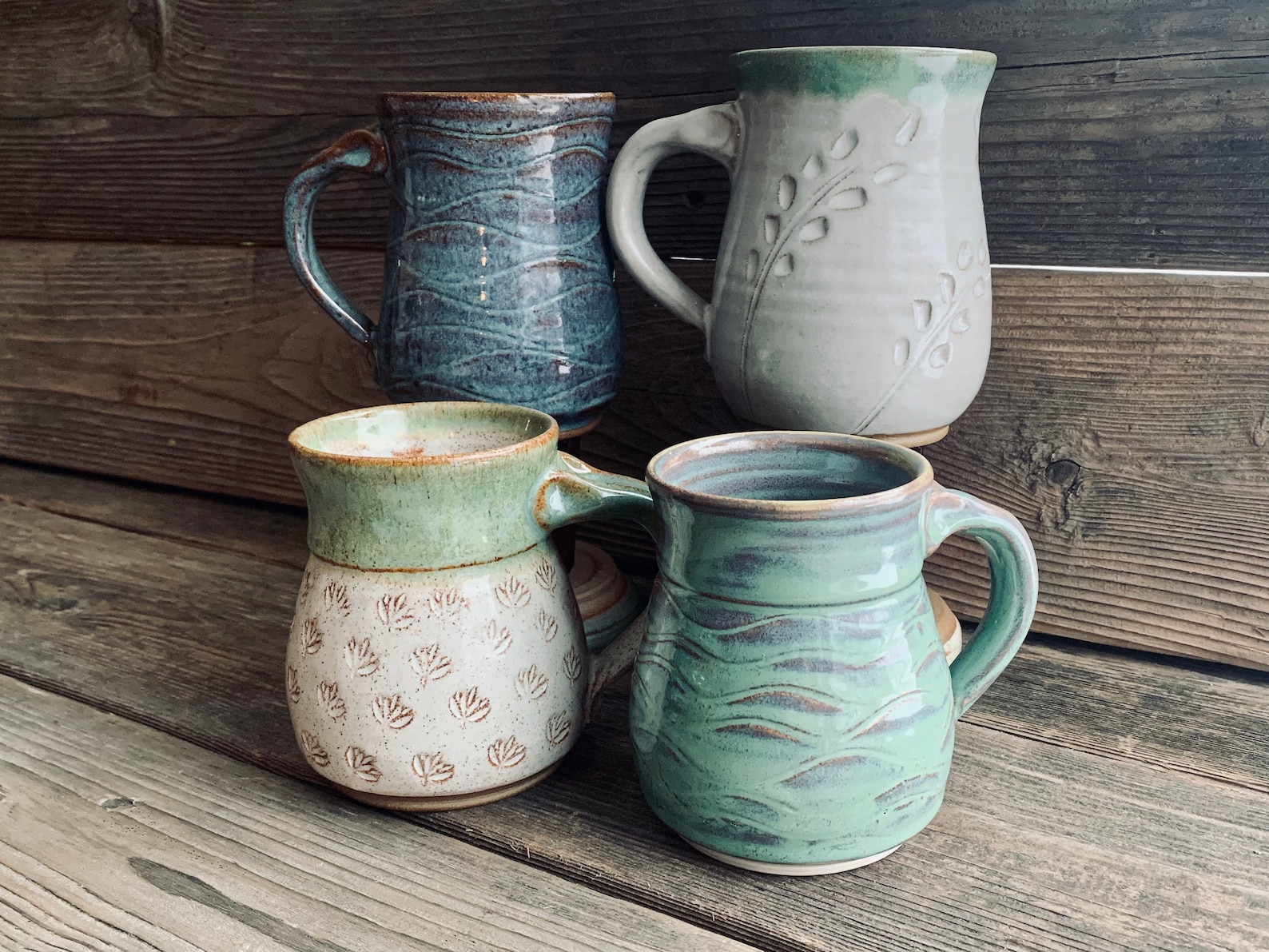 Handcrafted Stoneware Mugs - Etsy