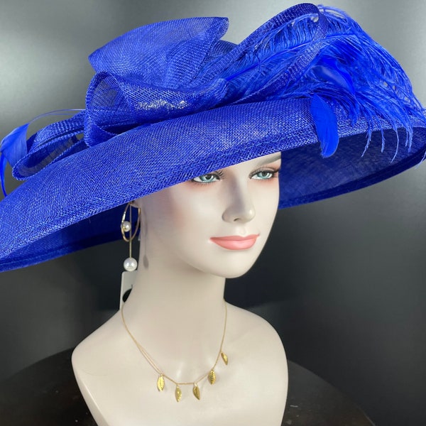Royal Blue Church Hat - Etsy