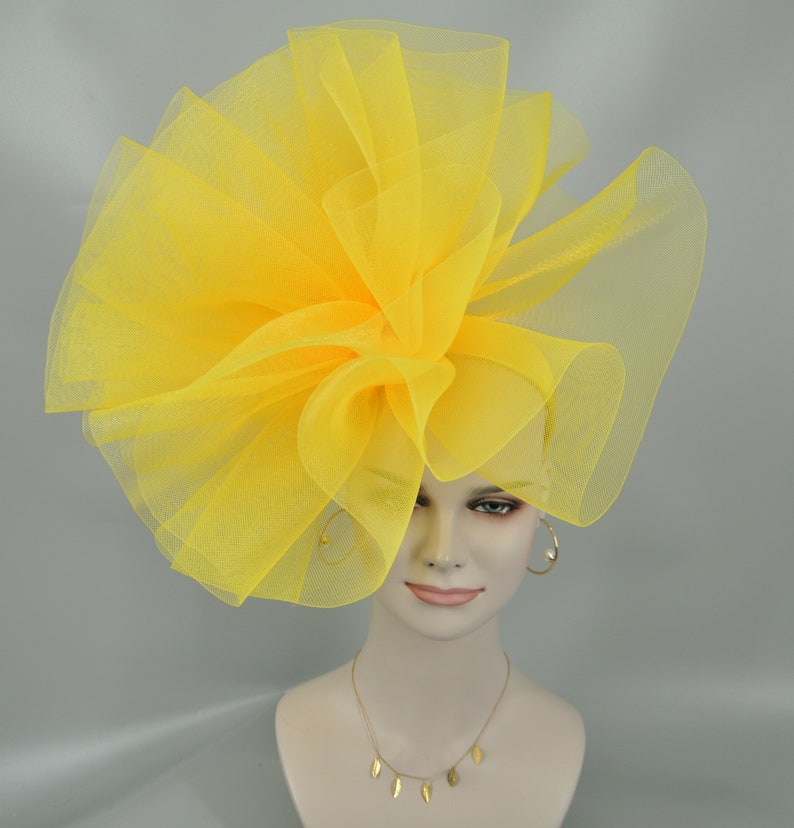 Kentucky Derby Hat Wedding Crinoline Fascinator on Headband - Etsy