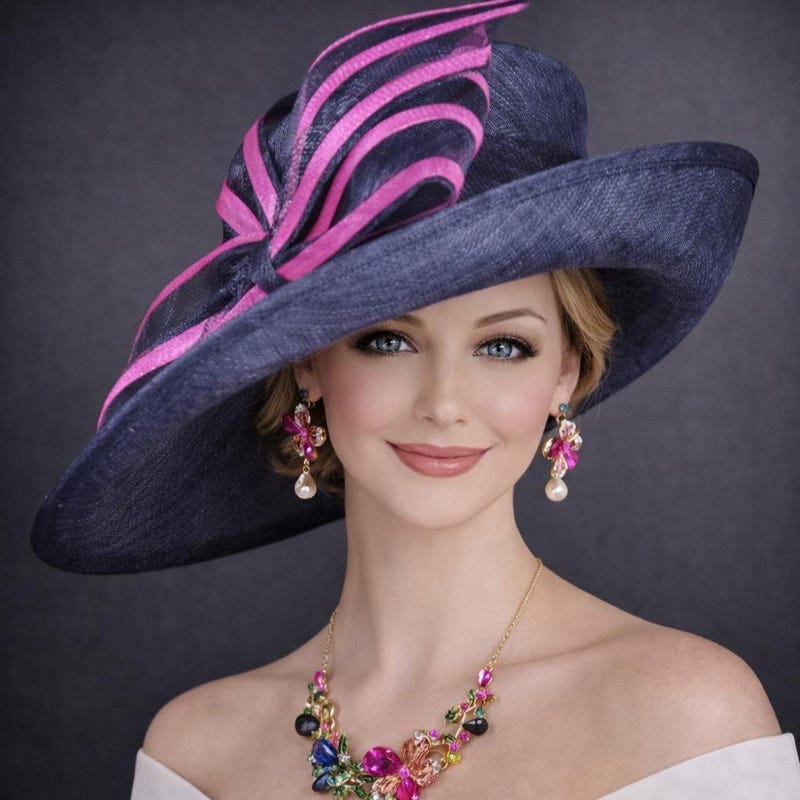 Black Bow Derby Hat - Etsy