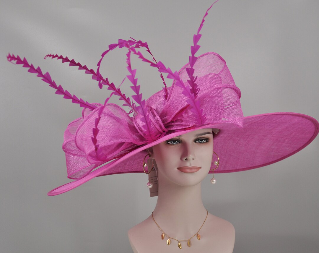 22089 Fuchsia/hot Pink+more Colors Options Royal Ascot Horse Race Oaks ...
