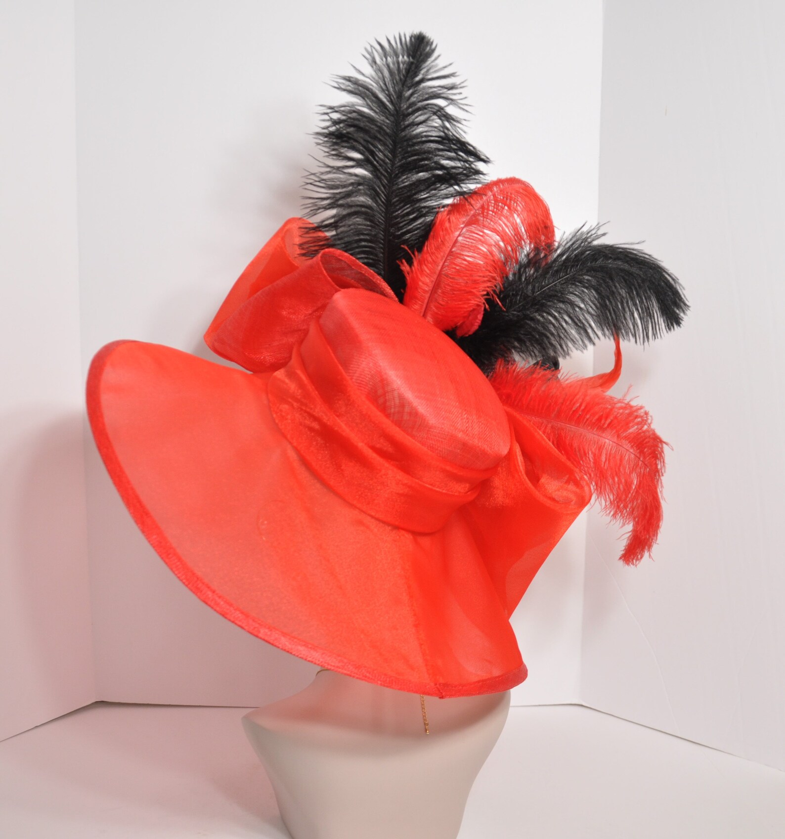 Red Kentucky Derby Hat Church Hat Wedding Hat Easter Hat - Etsy