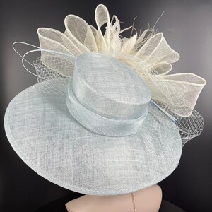 Powder Blue Church Kentucky Derby Hat Wedding Tea Party Royal Ascot ...