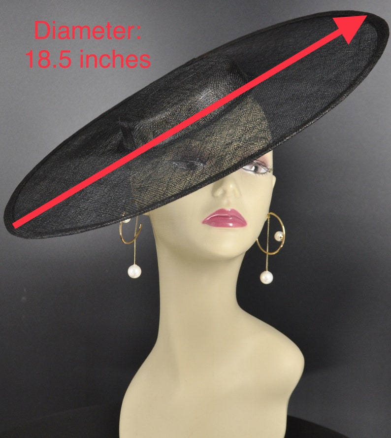 Fuchsia Sinamay Wide Brim Fascinator Hat: Derbymillinery Supply - Etsy