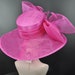 Fuchsia/hot Pink Kentucky Derby Hat, Church Hat, Wedding Hat, Easter ...