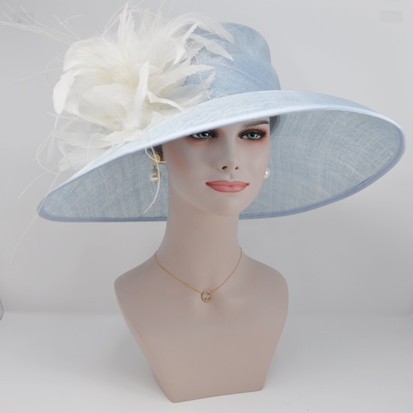 Light Blue Derby Hat - Etsy