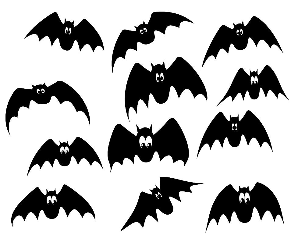 Halloween Bats Clip Art