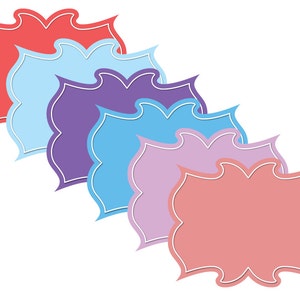 Bright Digital Clipart Frames, Digital Scrapbook Frame, Digital Frame ...