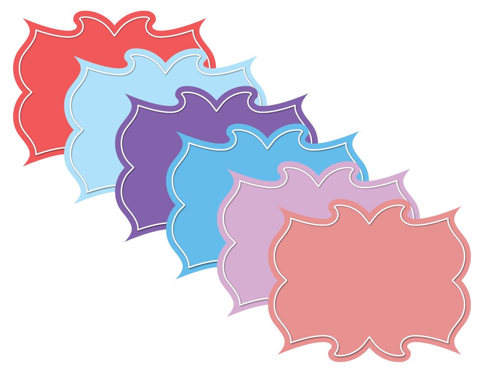 Bright Digital Clipart Frames, Digital Scrapbook Frame, Digital Frame ...