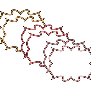 Colorful Digital Clipart Frames Digital Scrapbook Frame | Etsy