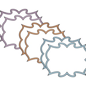 Colorful Digital Clipart Frames Digital Scrapbook Frame | Etsy