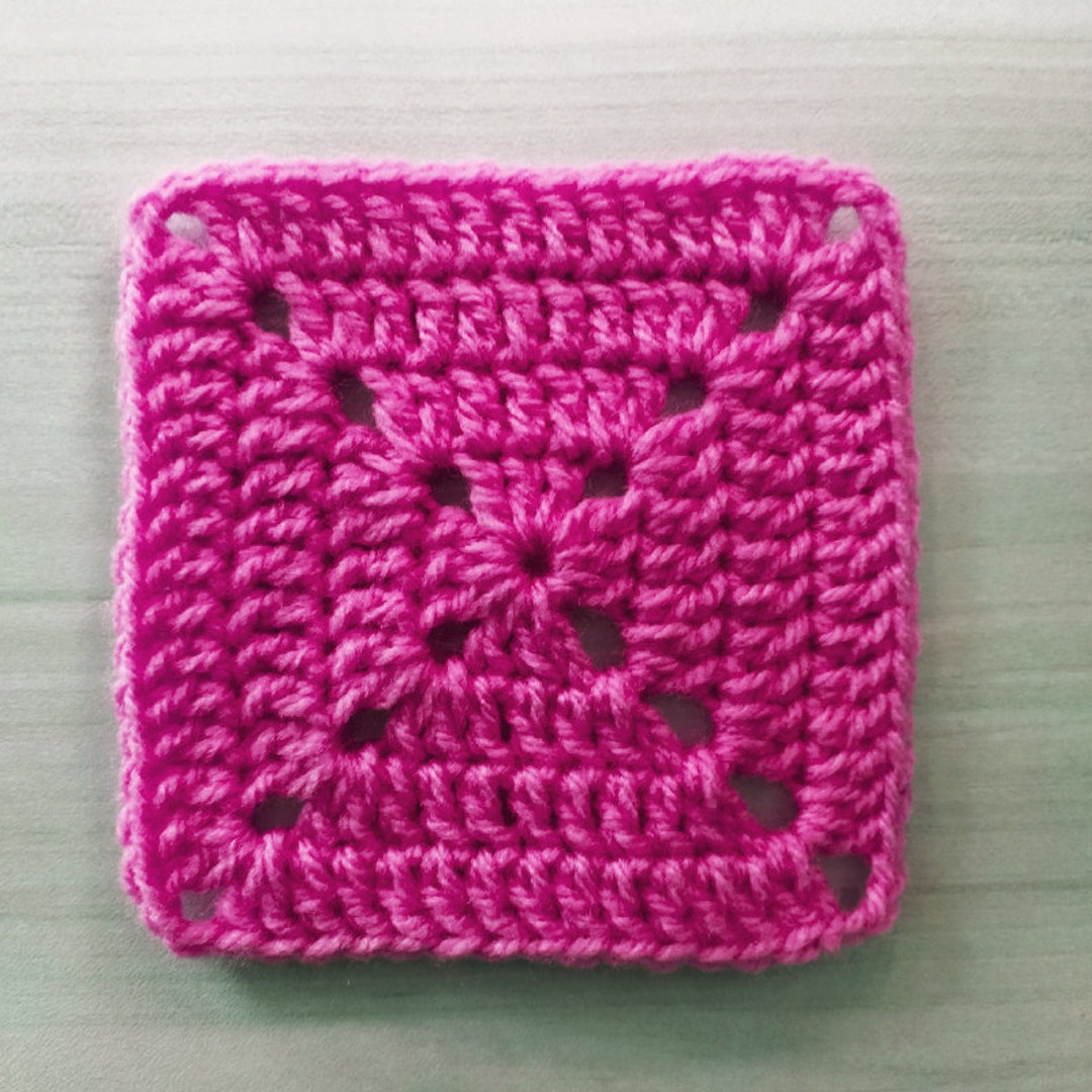 Crochet PATTERN Simple Solid Granny Square Crochet Pattern Instant PDF ...