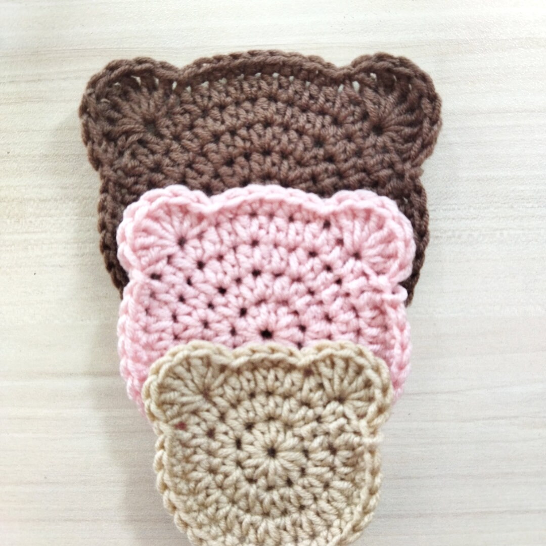 Easy Bear Coaster Crochet Pattern - 3 Sizes Crochet Bear Coaster ...