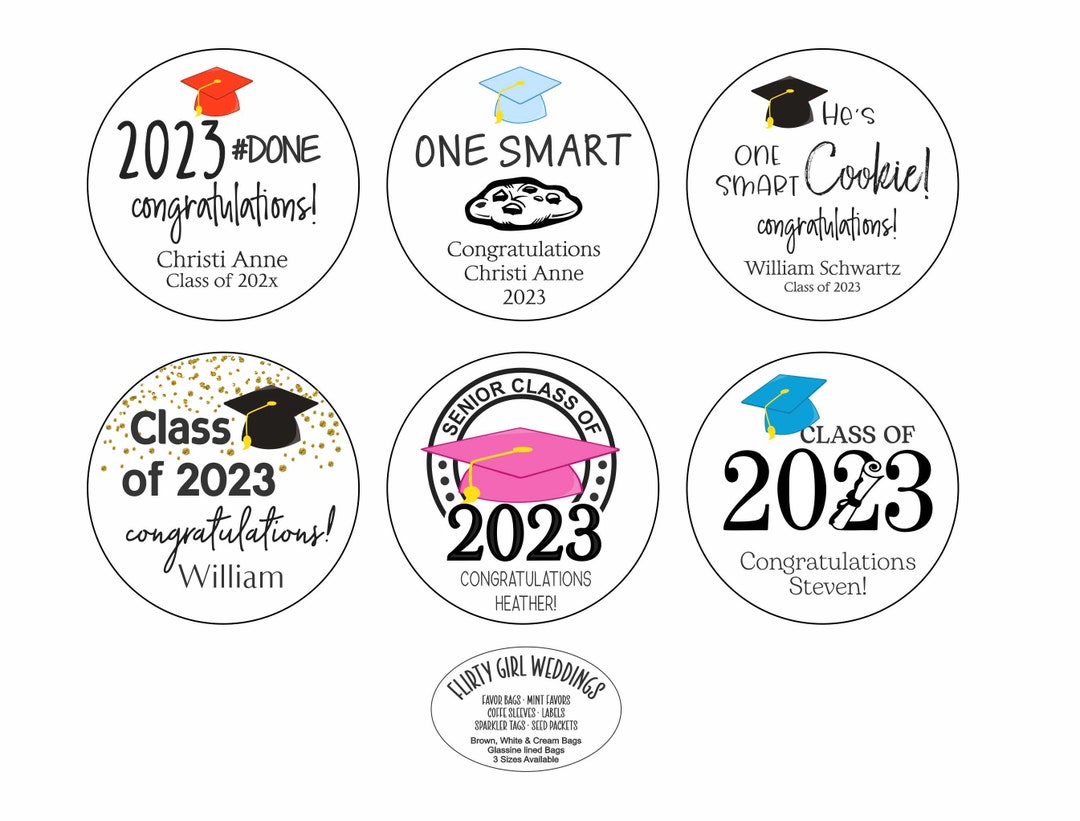 Graduation Stickers 2023 High School Graduation Party Stickers ...