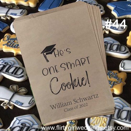 Graduation Favor Bag Custom Personalized Cookie Bags one | Etsy