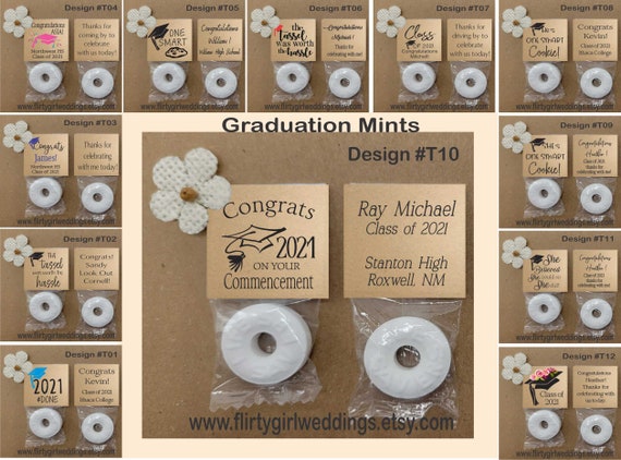Graduation Favors Graduation Mints Graduation Tags - Etsy