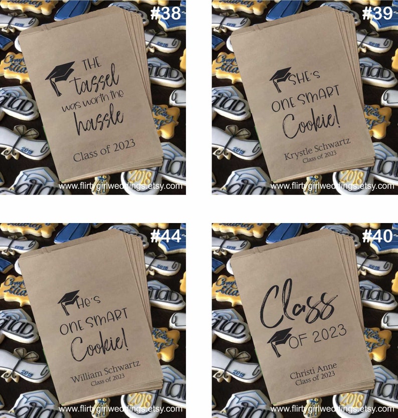 Graduation Treat Bags Graduation Favor Bags Graduation Candy - Etsy