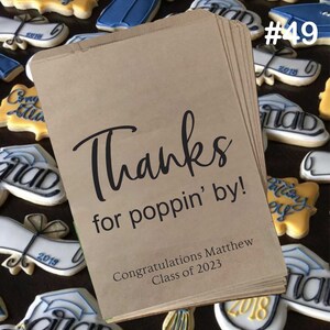 Graduation Favors Treat Bag, Cookie Buffet, Candy Bar, Custom Treat ...