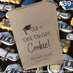 Graduation Favors Treat Bag, Cookie Buffet, Candy Bar, Custom Treat ...