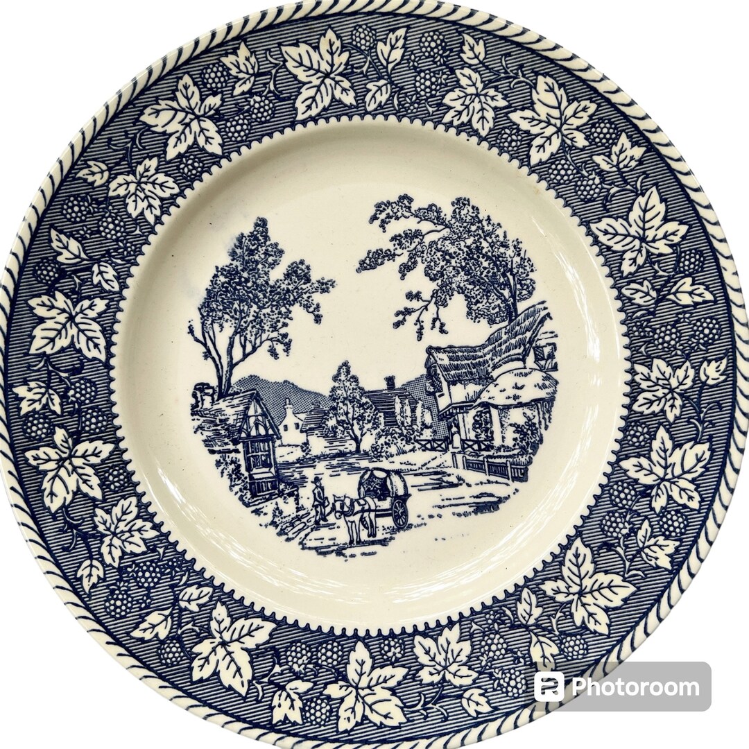 Vintage Dinner Plate Stratwood Collection Shakespear Country 10 - Etsy