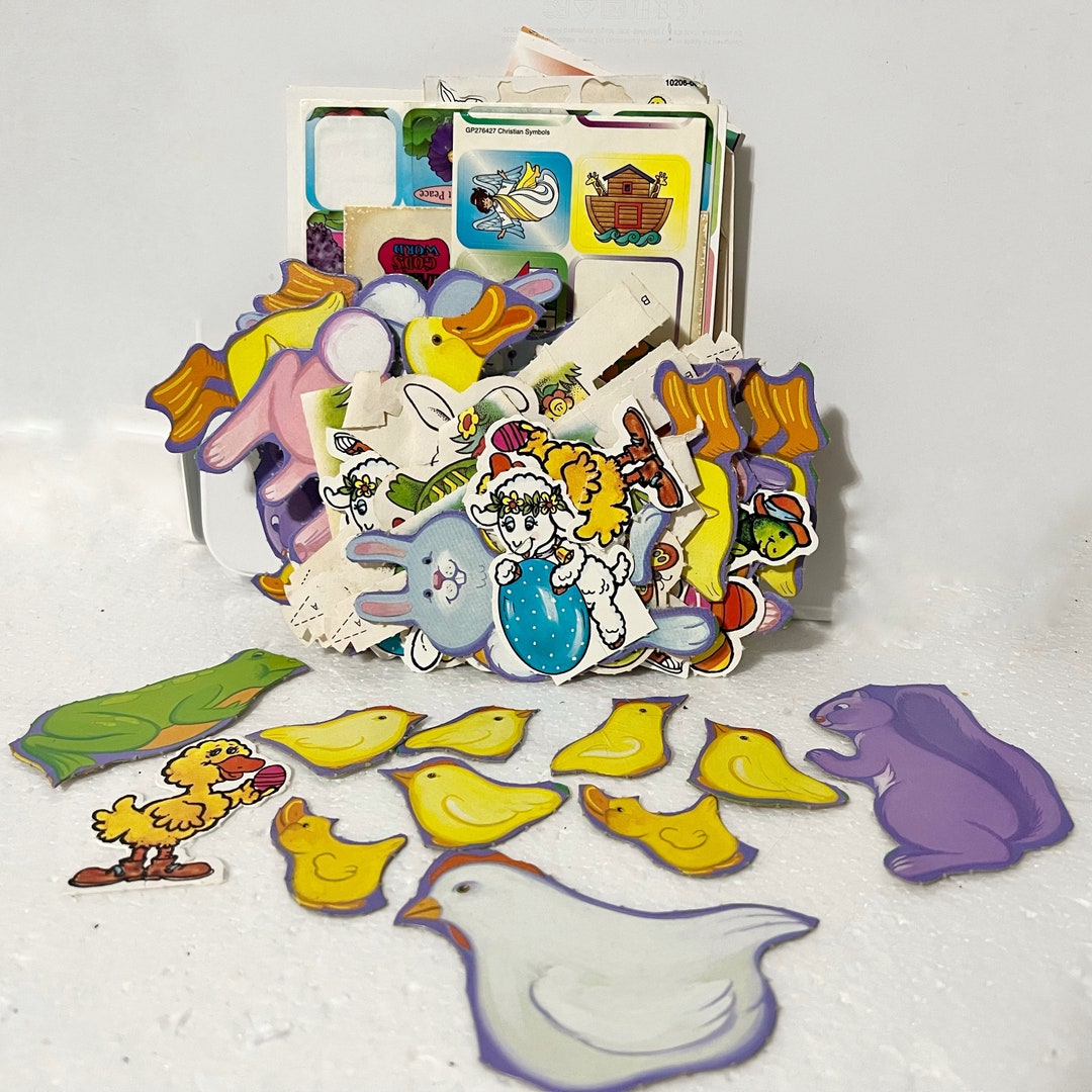 Easter Cut Outs and Stickers Ephemera Scrapbooking - Etsy