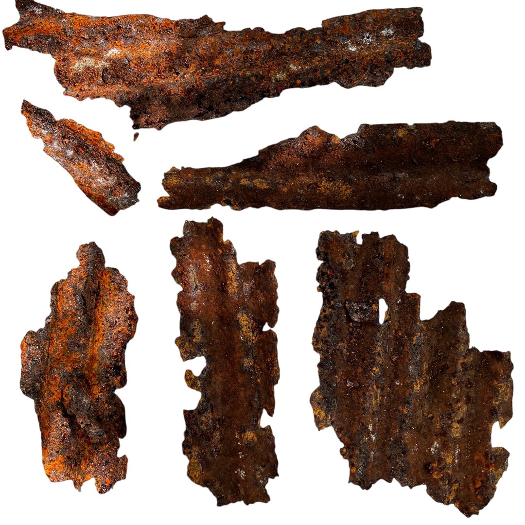 Rusty Corrugated Roofing Tin Mixed Lengths Widths and Shapes Crumbly ...
