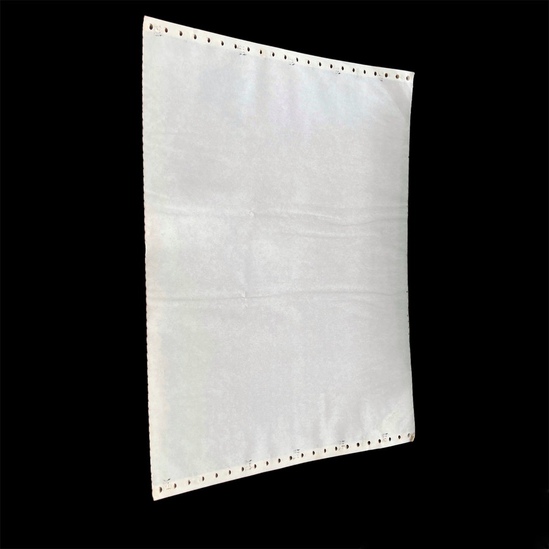 Green Bar Dot Matrix Computer Printer Paper Vintage 1980s 14x 10 ...