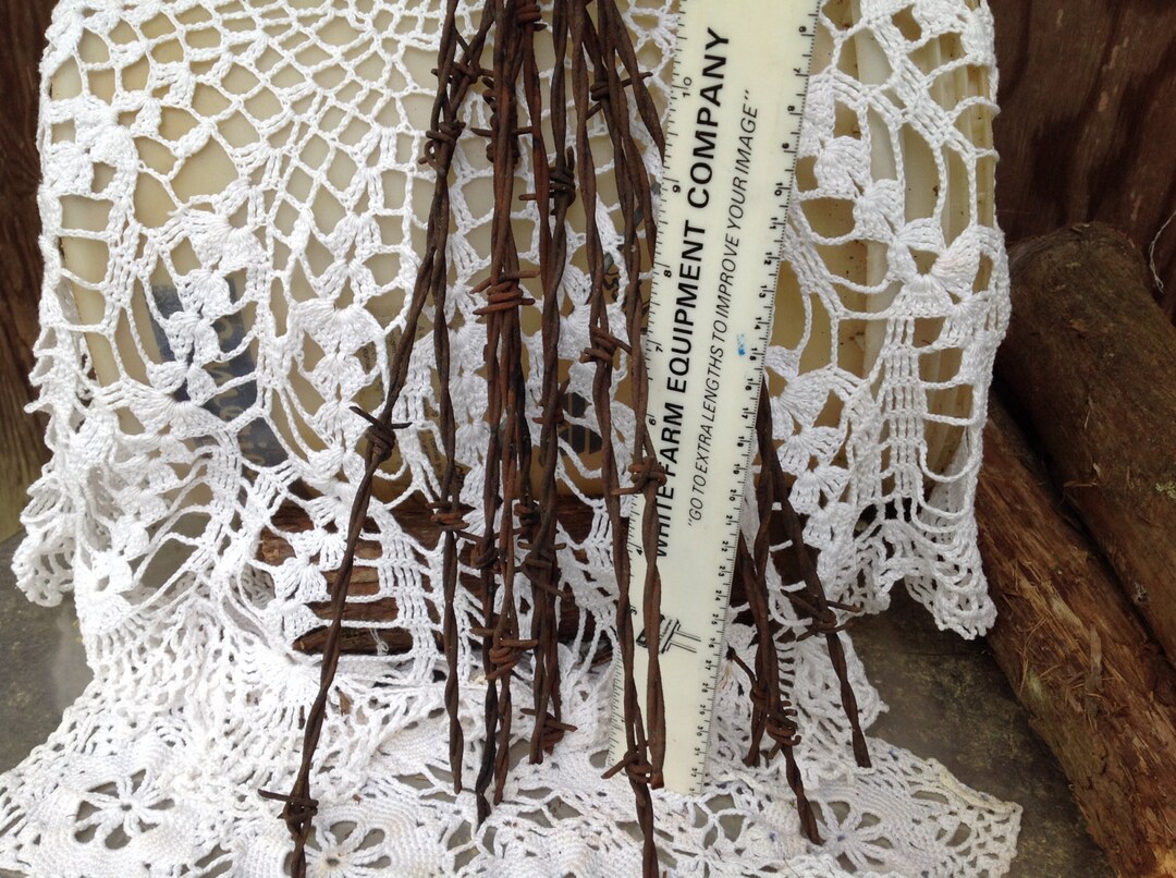 12 Fourteen Inch Long Barb Wire Sticks Farm Industrial Decor Salvage 14 ...