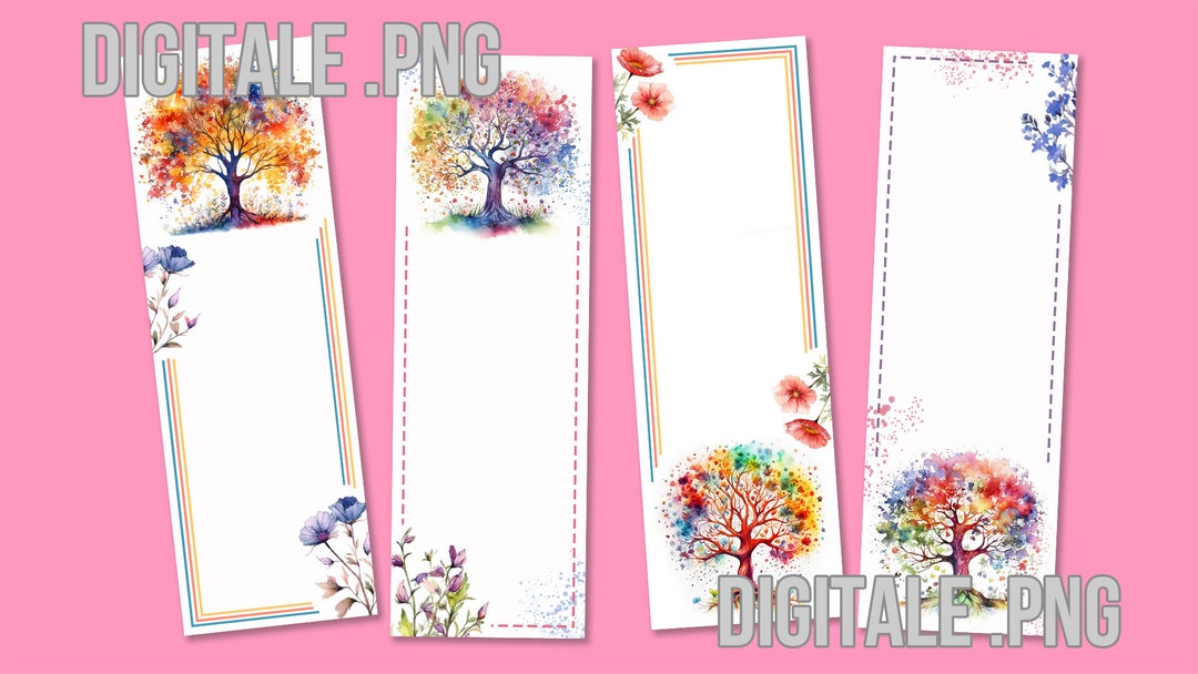 Printable FILE for Tree of Life Theme Bookmark + Clipart - Etsy
